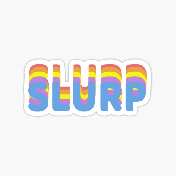 Slurp Blue Stickers | Redbubble