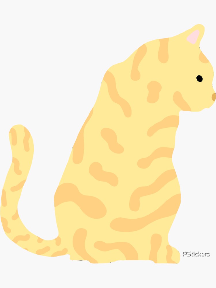 "Cute Ginger Cat" Sticker for Sale by PStickers | Redbubble