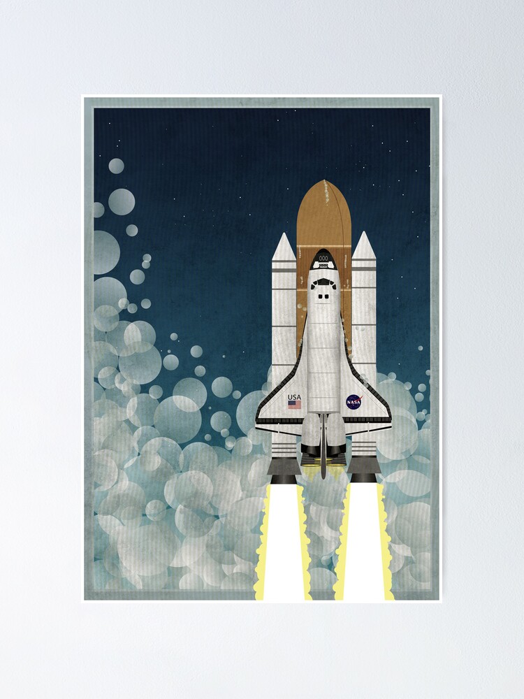 "Space Shuttle" Poster for Sale by Wyattdesign | Redbubble