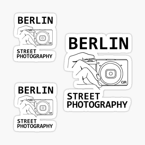 "Berlin street photography featuring Ricoh GR3" Sticker for Sale by ...