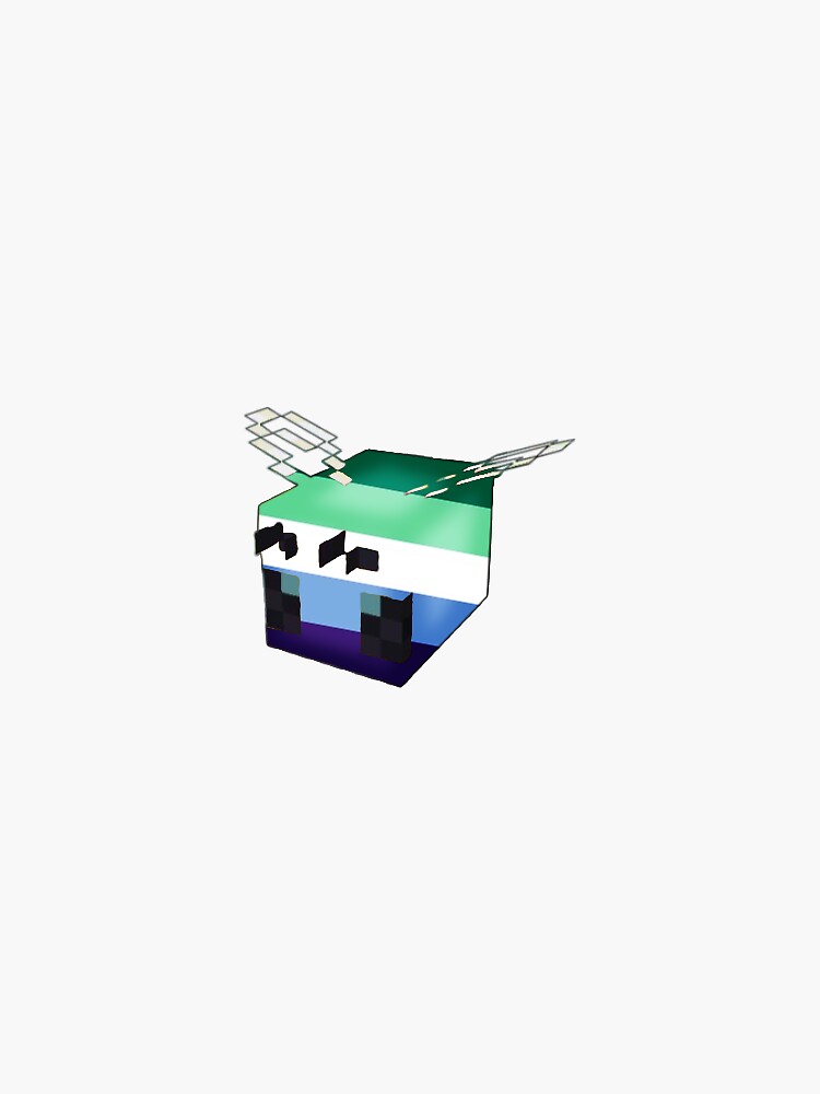 "MLM Minecraft Bee" Sticker by networklove | Redbubble