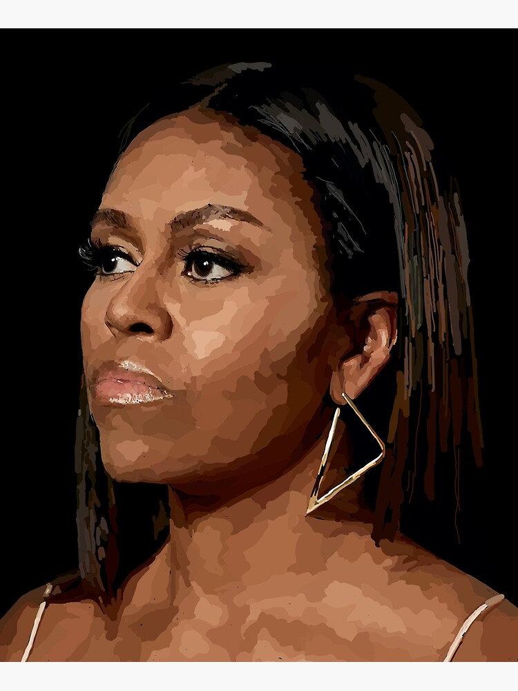 "Michelle Obama Drawing" Art Print for Sale by clairepaw | Redbubble