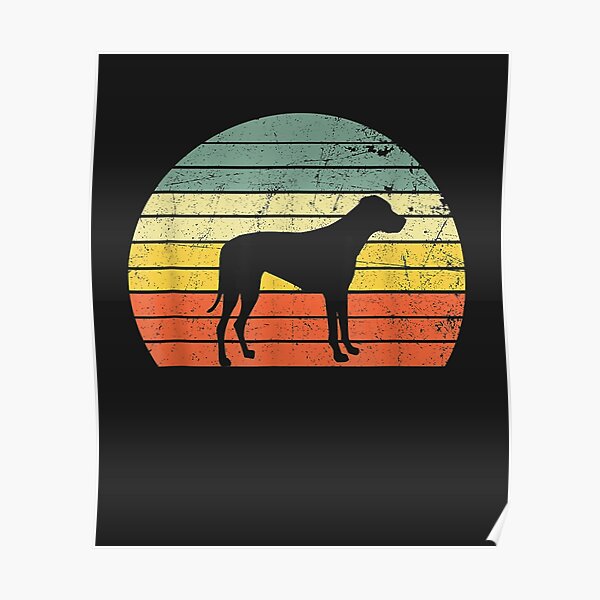 "Rhodesian Ridgebacks Vintage Dog Retro " Poster for Sale by ...