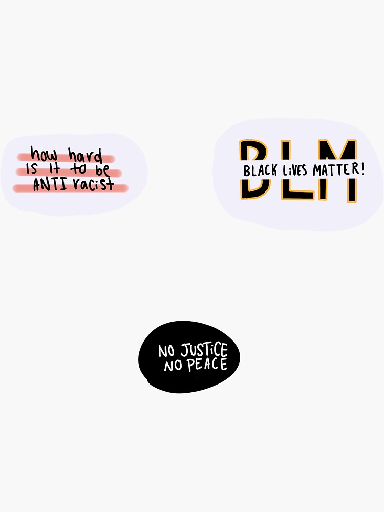 "BLM STICKER PACK " Sticker by lilytani123 | Redbubble