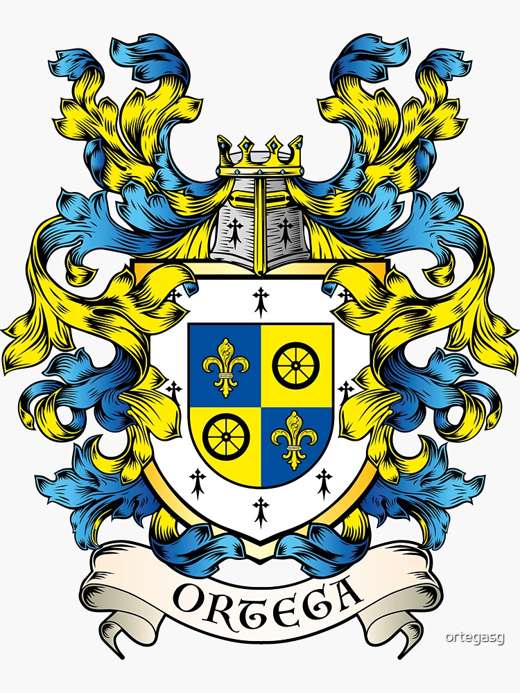 "ortega coat of arms" Sticker by ortegasg | Redbubble