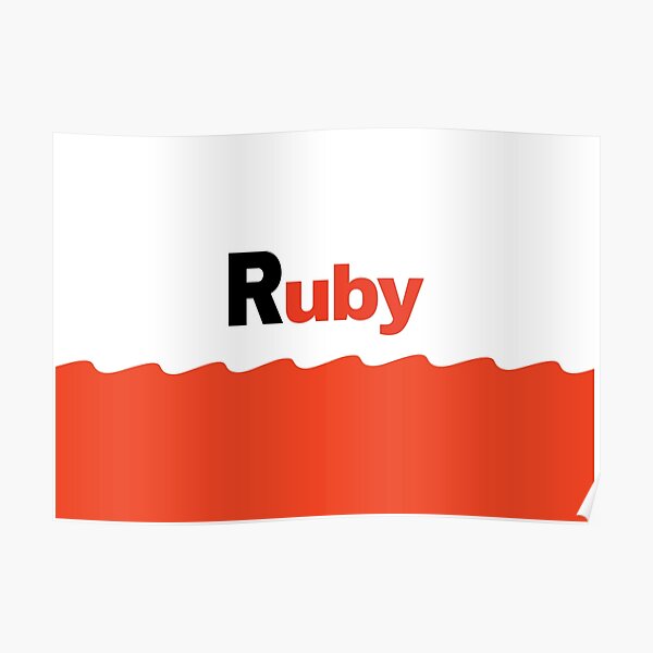 Ruby Name Wall Art | Redbubble
