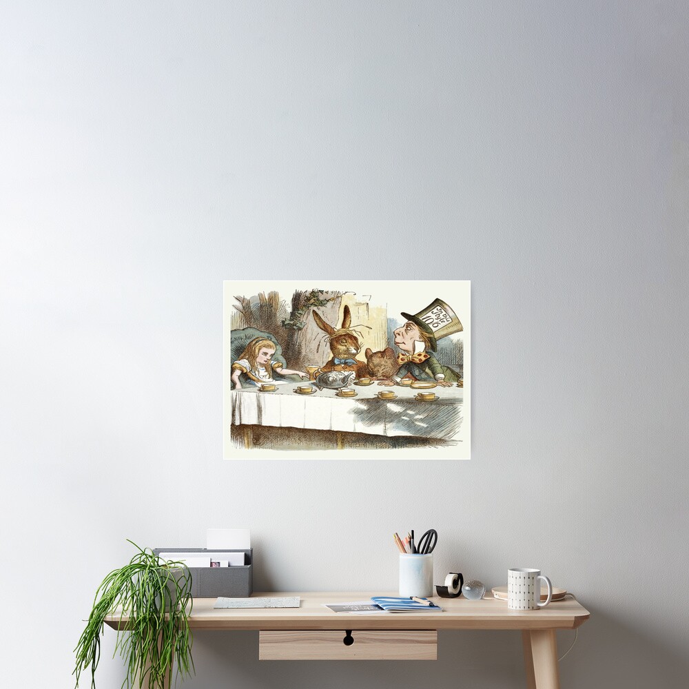 Poster « Vintage Alice au pays des merveilles Tea Party avec le ...