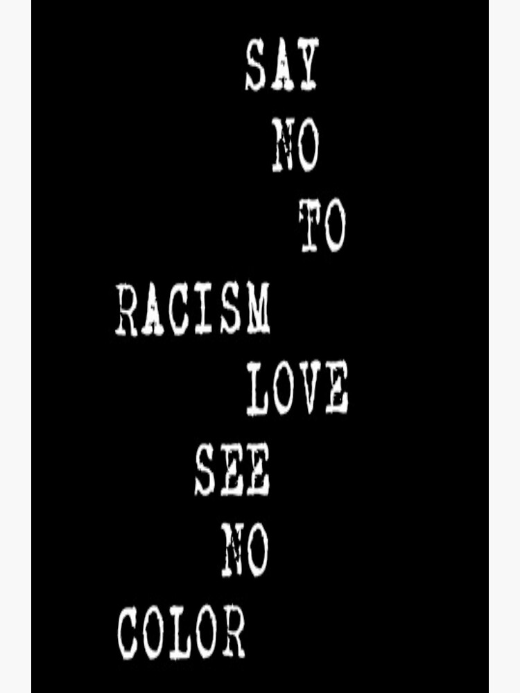 "Anti racism " Sticker by Mundiasimunji | Redbubble