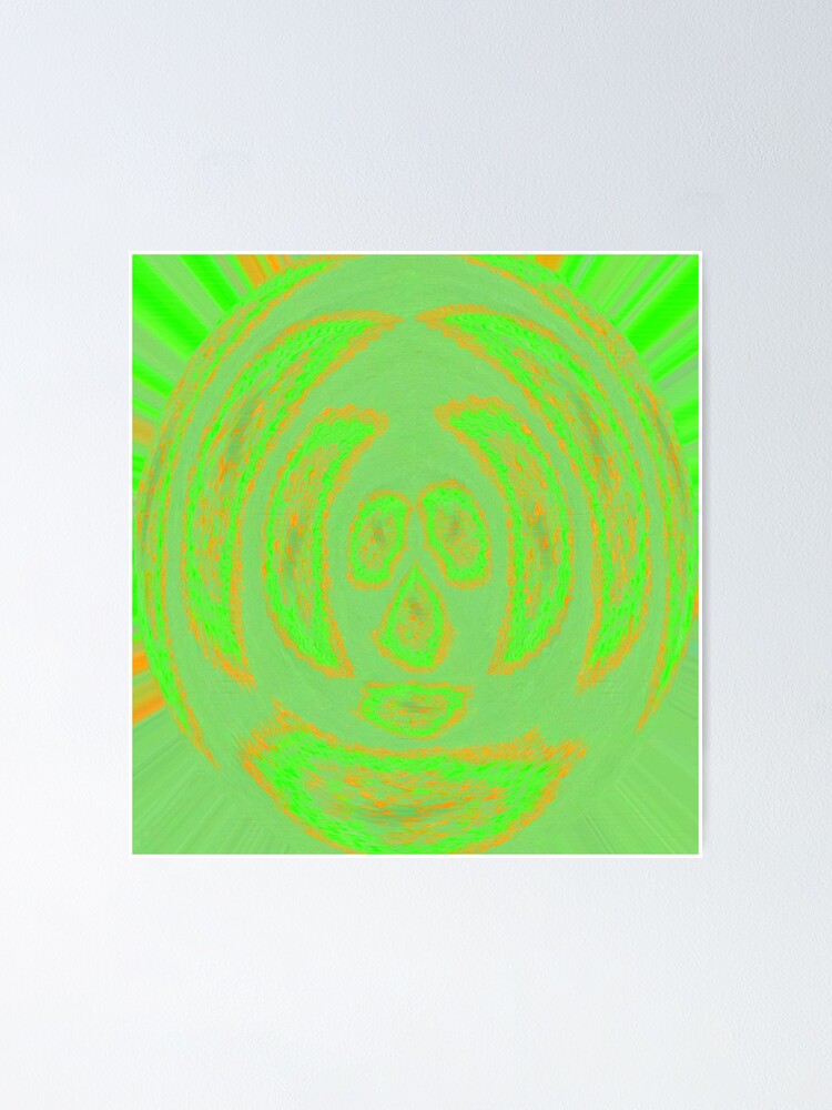 "Mr Squiggly Face" Poster by KazM | Redbubble