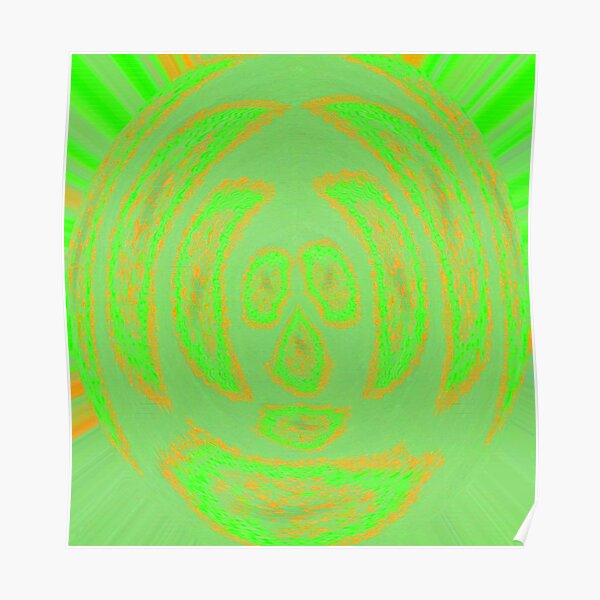 "Mr Squiggly Face" Poster by KazM | Redbubble