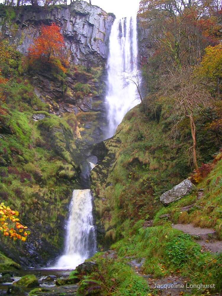 "Pistyll Rhaeadr Waterfall, Powys" by Jacqueline Longhurst | Redbubble