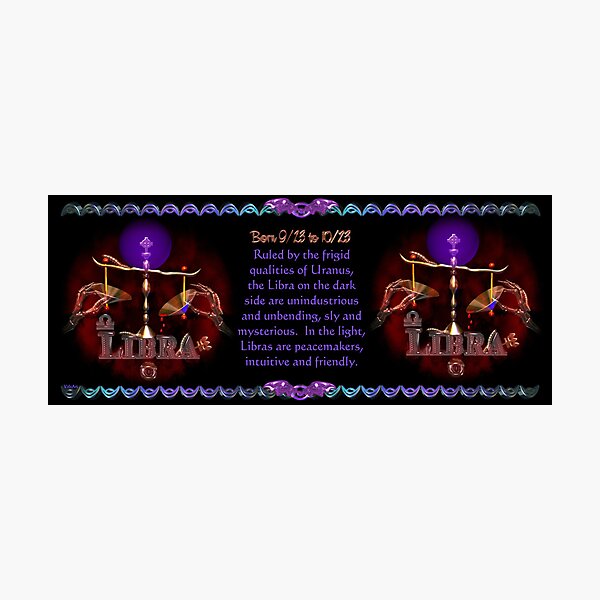 "Valxart Gothic Libra zodiac astrology Born 9/23 to 10/23 and Ruled by ...