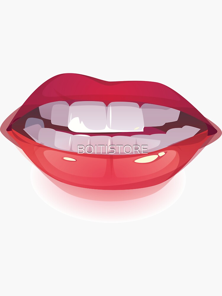 "Smiling mouth mask" Sticker for Sale by BOITISTORE | Redbubble