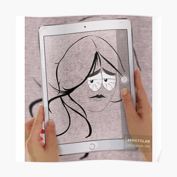 "Sad face" Poster by Rizwan123 | Redbubble