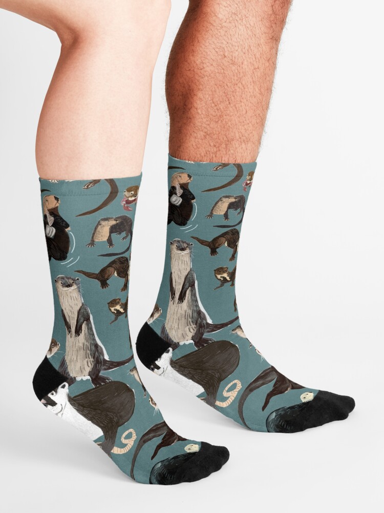 "Sea Otters" Socks by belettelepink | Redbubble