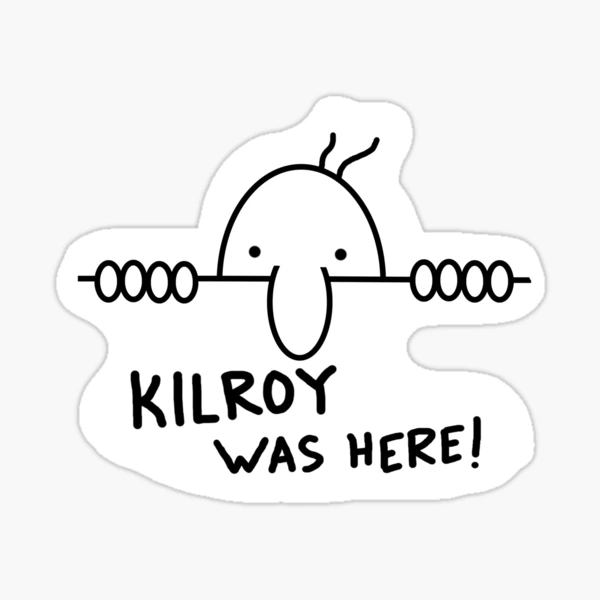 Kilroy Was Here Wwii Ww2 Graffiti Vinyl Decal Sticker Made Etsy