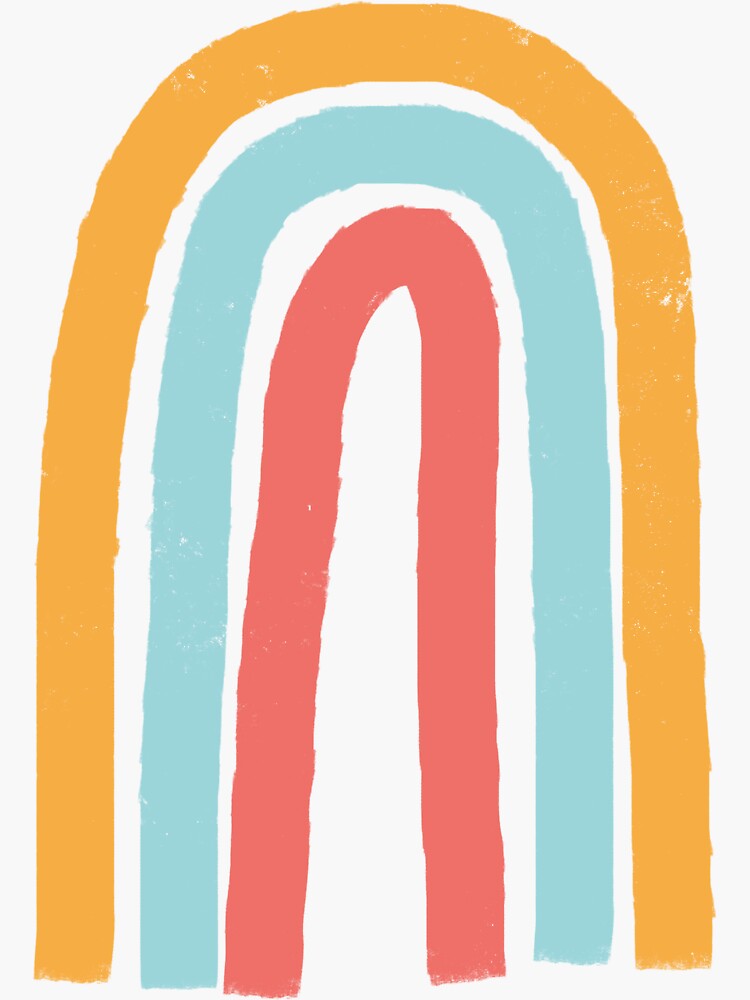 "vsco rainbow sticker" Sticker by haileywr | Redbubble
