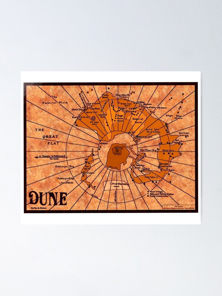 "DUNE Map" Poster for Sale by LuluStardust | Redbubble
