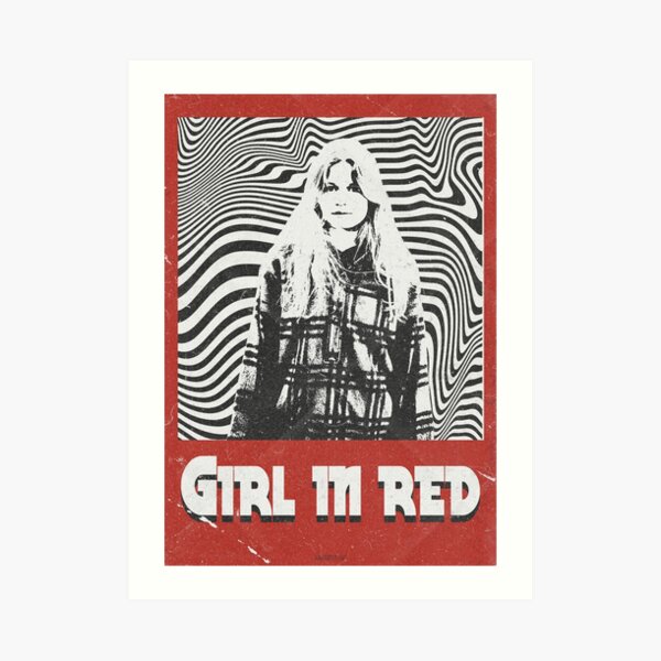 "Girl in red | Retro" Art Print for Sale by marinagb | Redbubble