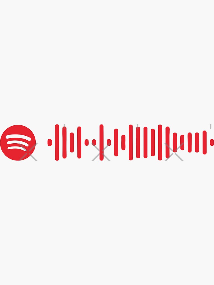 "girls - girl in red spotify code - red transparent" Sticker by ...
