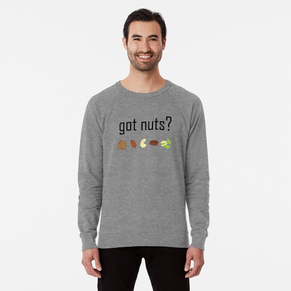 "got nuts? (row of nuts)" Sticker for Sale by JoyVick | Redbubble