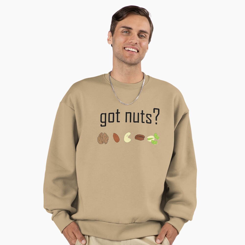 "got nuts? (row of nuts)" Sticker for Sale by JoyVick | Redbubble