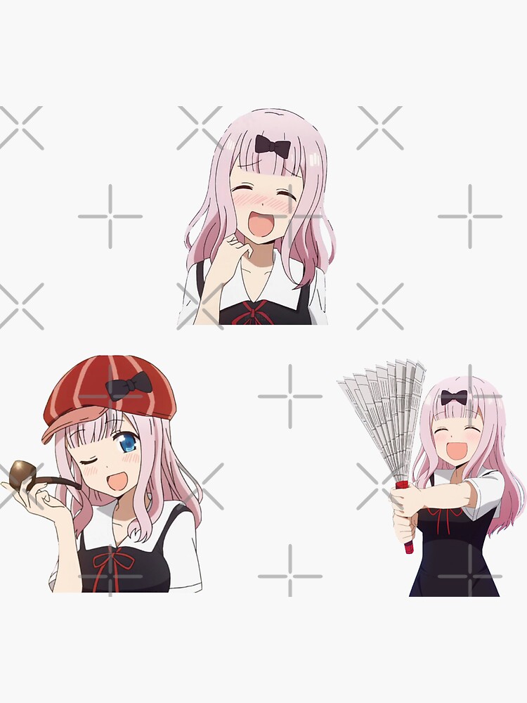 "Fujiwara Chika Sticker Pack " Sticker for Sale by akshitamishra ...