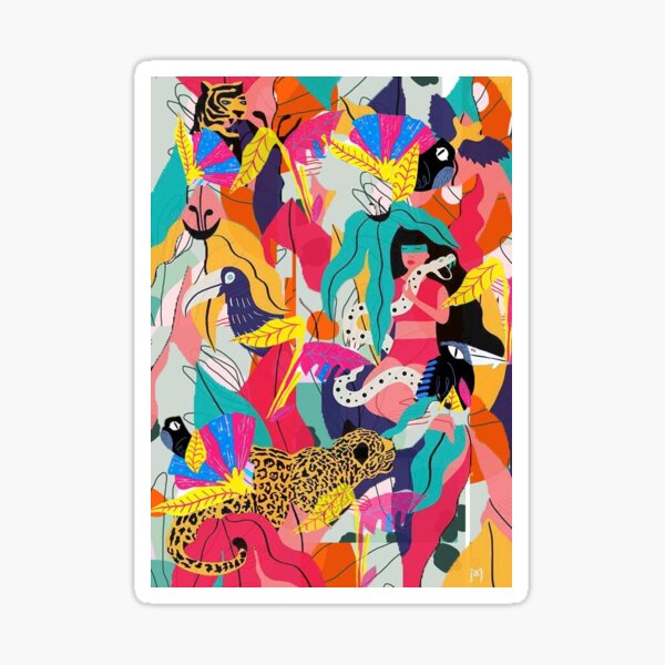 "Fun colors with nature's elements is the perfect modern quirky art ...