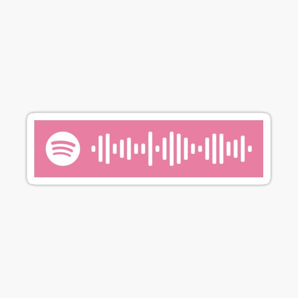 Alec Benjamin Let Me Down Slowly Spotify Code Stickers | Redbubble