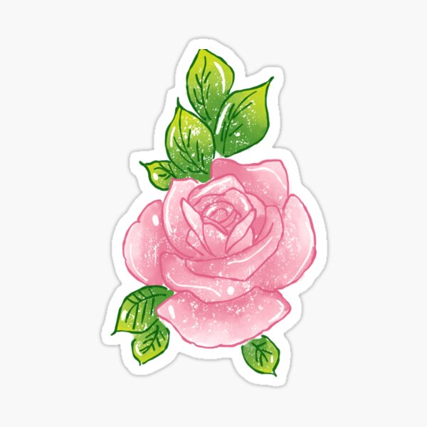 "Aesthetic rose sticker " Sticker by Iamemily2000 | Redbubble