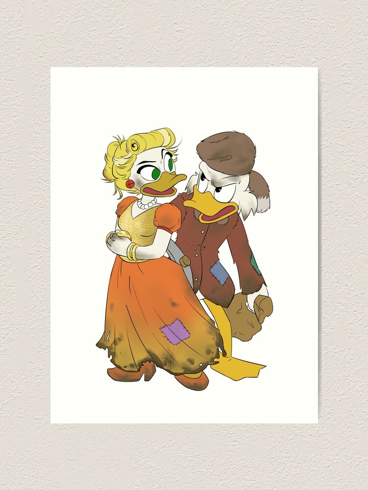 "Scrooge McDuck and Glittering Goldie O'Gilt" Art Print by Deepest ...