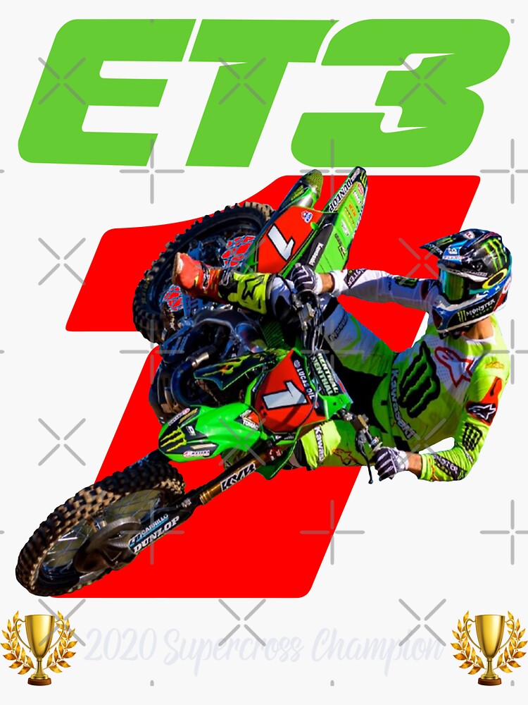 "Eli Tomac ET1 2020 SX Champ Supercross Champion ET3 Gift Red Number ...