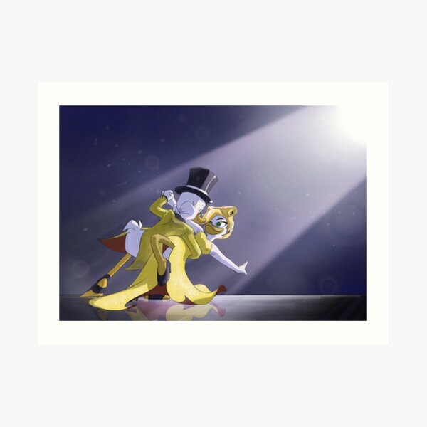 "A Glittering Dance - Scroldie" Art Print by Deepest | Redbubble