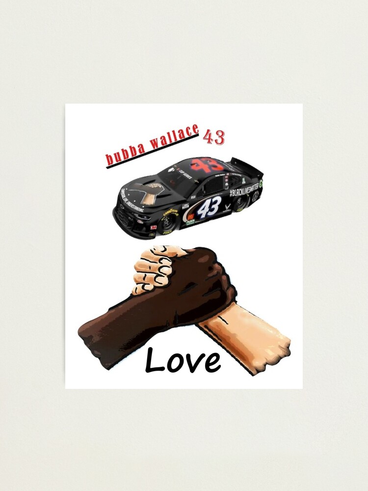 "Bubba Wallace Hood Livery and Car Number" Photographic Print by ...