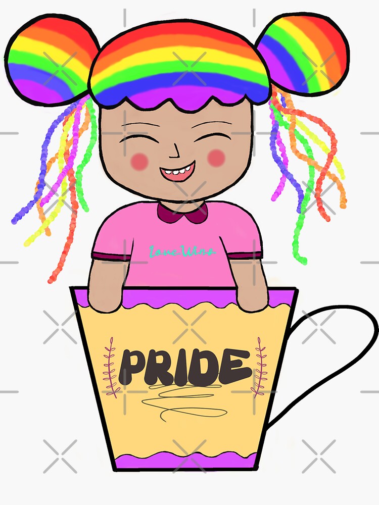 "Cute Pride Month III" Sticker for Sale by Kristinejoy | Redbubble