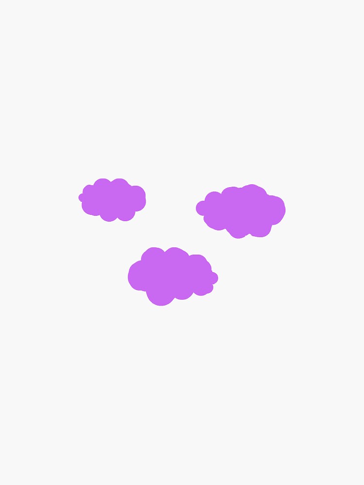 "purple cloud sticker pack" Sticker for Sale by Jennawalkerx | Redbubble