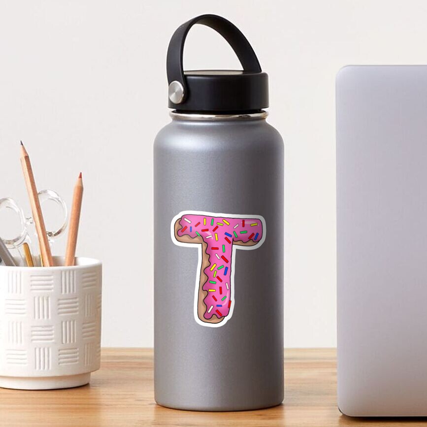 "Donut letter T" Sticker for Sale by azracaus | Redbubble