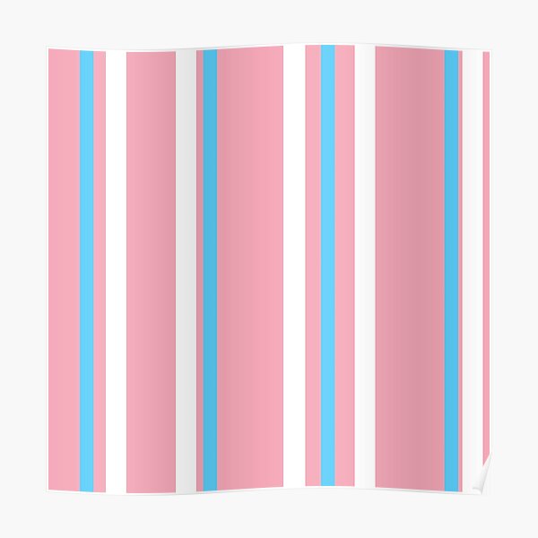 "vintage trans stripe" Poster for Sale by Danterz00 | Redbubble