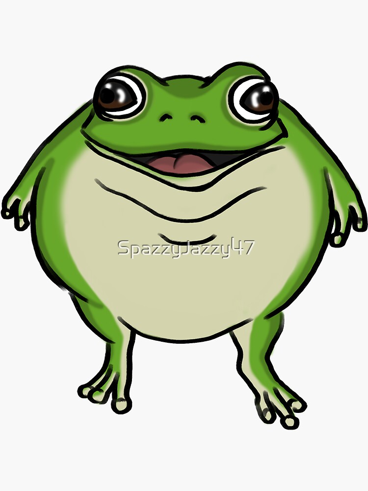 "Fat Frog" Sticker for Sale by SpazzyJazzy47 | Redbubble