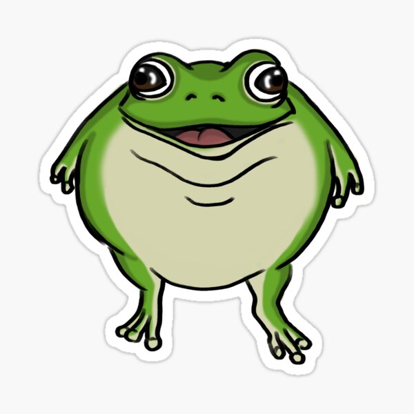 "Fat Frog" Sticker for Sale by SpazzyJazzy47 | Redbubble