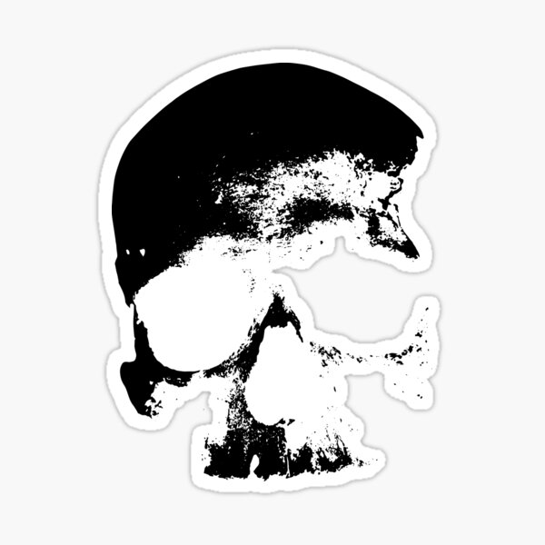 "Memento Mori (Skull)" Sticker by RobotsNRainbows | Redbubble