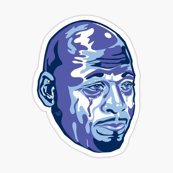 "Crying MJ meme by TaizTeez" Sticker for Sale by TaiNewYork | Redbubble