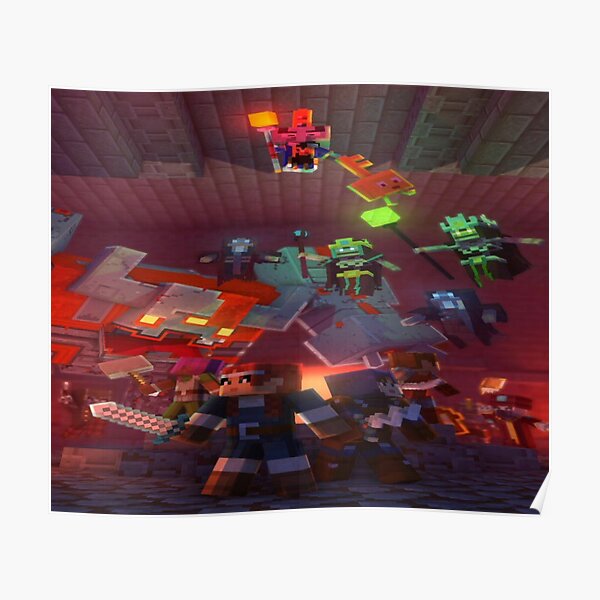 Minecraft Dungeons Posters | Redbubble