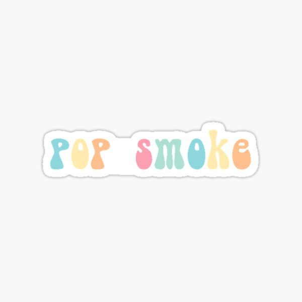 "Rainbow Pop Smoke Sticker" Sticker by laurencude | Redbubble