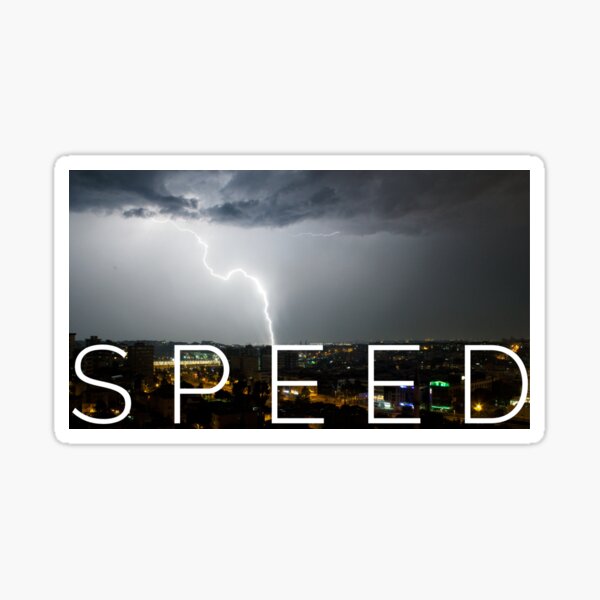 "Lightning, Light speed, thundercloud" Sticker by Seashirtcompany ...