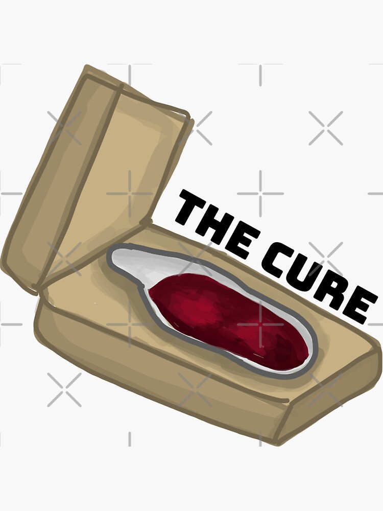 "the cure " Sticker for Sale by belangerzoe | Redbubble