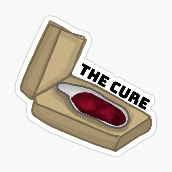 "the cure " Sticker for Sale by belangerzoe | Redbubble