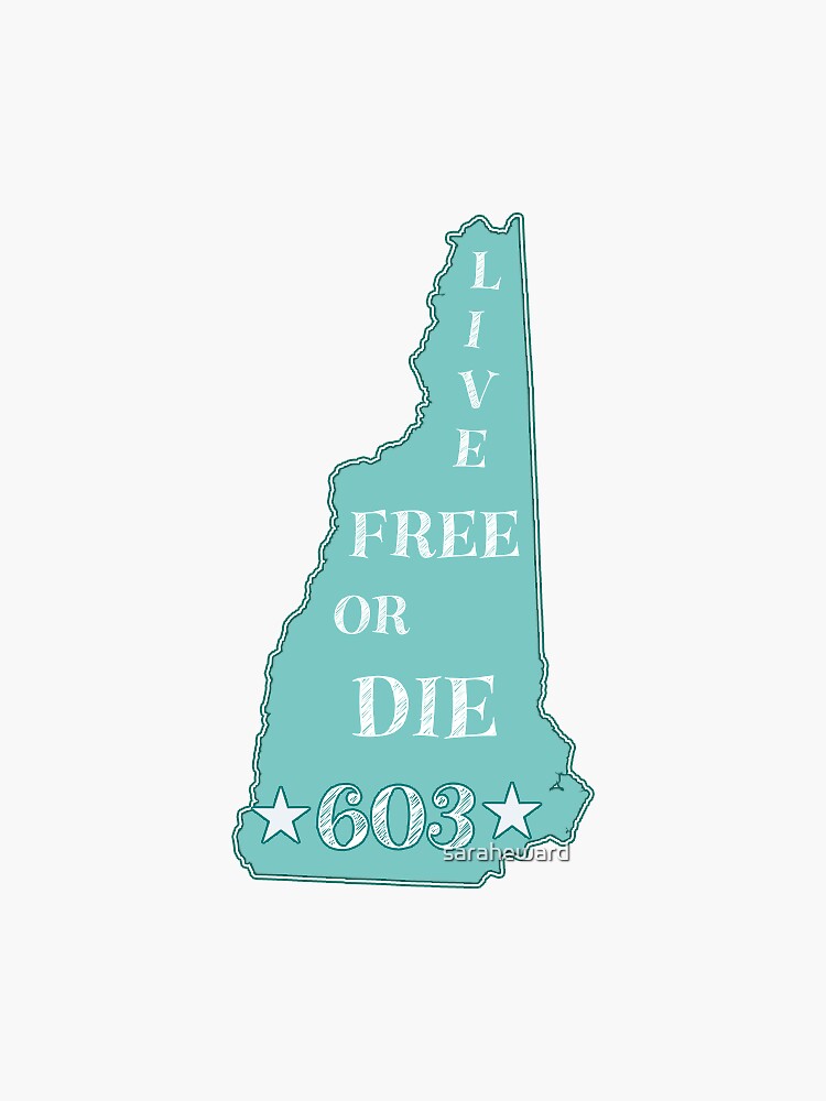 "nh 603 " Sticker by saraheward | Redbubble