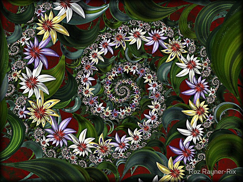 "Flora Land..." by Roz Rayner-Rix | Redbubble