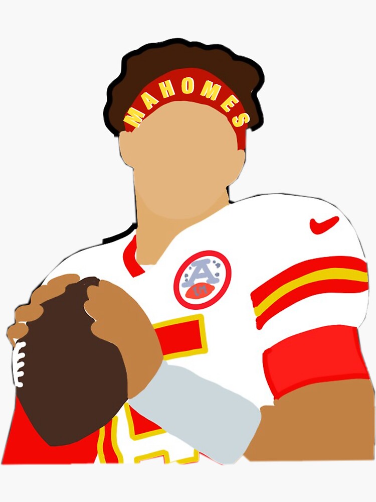 "Mahomes " Sticker by CarsonEvanz | Redbubble